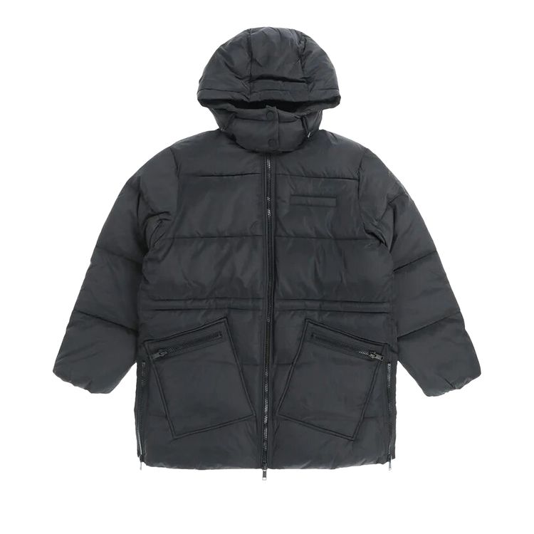 Buy GANNI Tech Puffer Oversized Midi Jacket 'Phantom' - F7276 PHAN ...