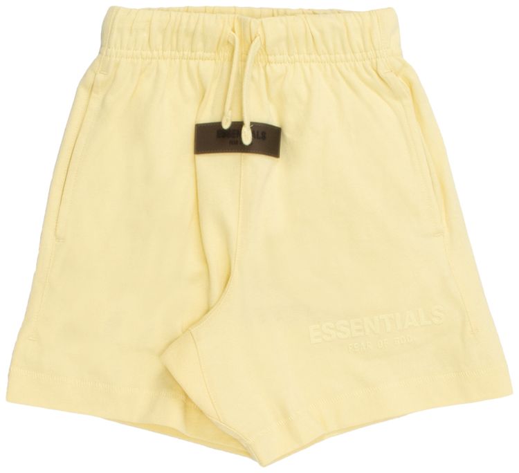 Buy Fear of God Essentials Kids Jersey Shorts 'Canary' - 785SU224006K ...