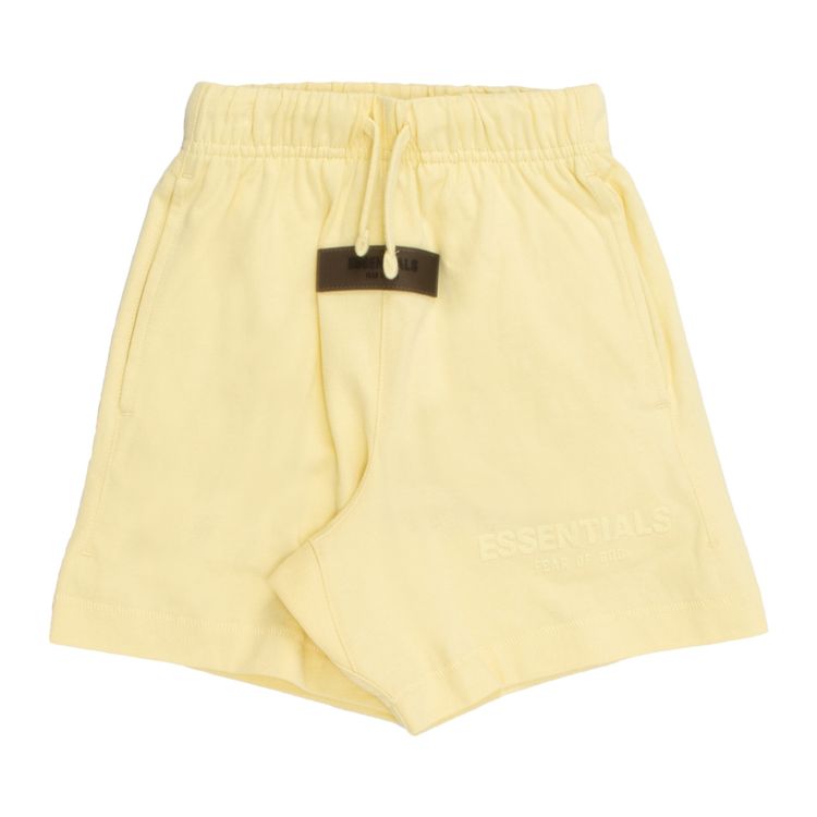 Buy Fear of God Essentials Kids Jersey Shorts 'Canary' - 785SU224006K ...