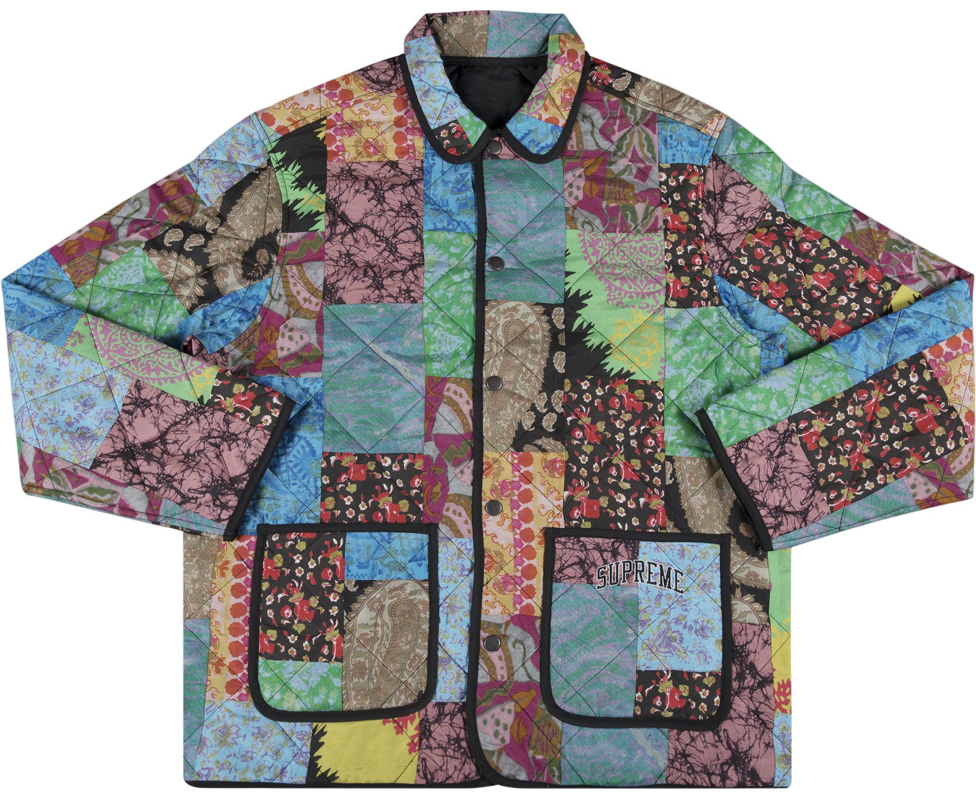 Buy Supreme Reversible Patchwork Quilted Jacket 'Multi' - SS19J94 MULTI ...