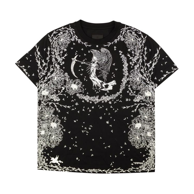 Buy Givenchy Gothic Print Short-Sleeve T-Shirt 'Black' - BW707ZG0SU | GOAT