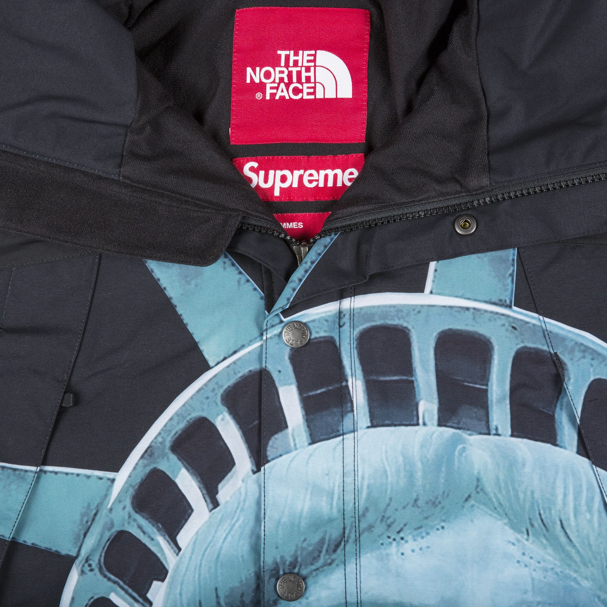 Buy Supreme x The North Face Statue Of Liberty Mountain Jacket 'Black ...