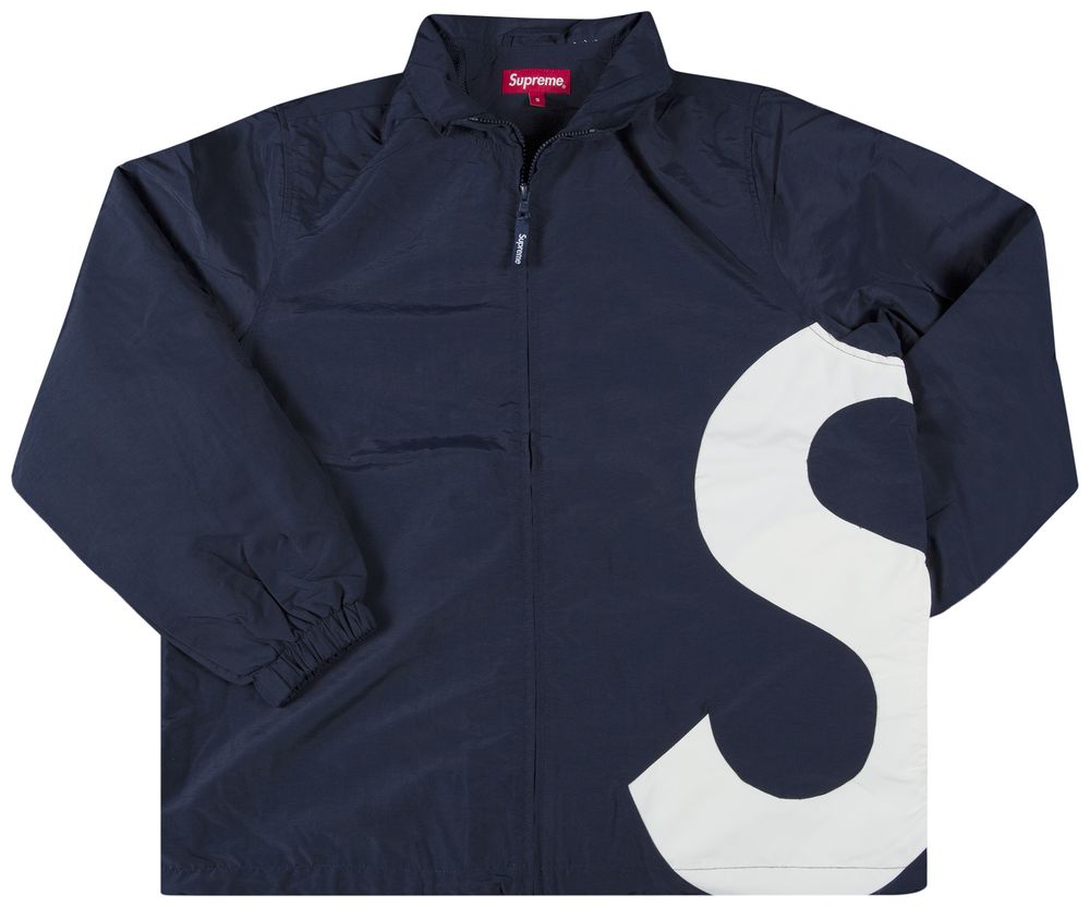 Buy Supreme S Logo Track Jacket 'Navy' - SS19J85 NAVY | GOAT