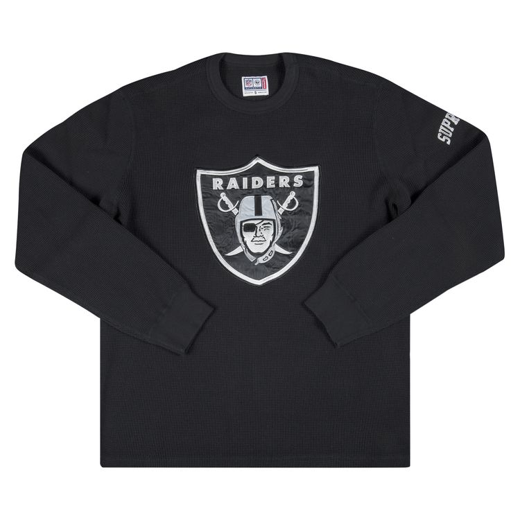 Buy Supreme x NFL Raiders '47 Thermal 'Black' - SS19KN60 BLACK | GOAT