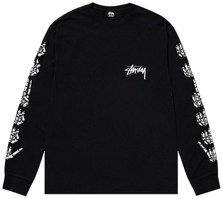 Buy Stussy Hands Long-Sleeve Tee 'Black' - 1994839 BLAC | GOAT