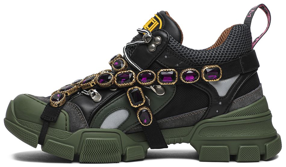Buy Gucci Wmns Flashtrek Crystals 'Green' - 537355 GGZ30 1261 | GOAT MX