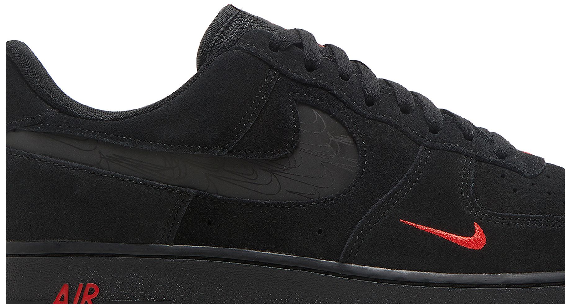 Buy Nike Air Force 1 '07 LV8 'Reflective Swoosh - Black Crimson ...