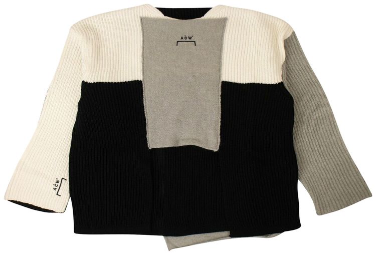 Buy A-Cold-Wall* Paneled Asymmetric Sweater 'Black' - 87AB ACW 1174 M ...