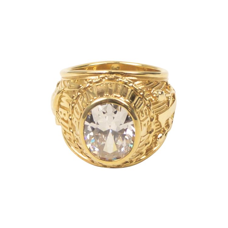 Buy Ambush Synthetic Diamond Class Ring 'Gold' - AMBR 612 GOLD | GOAT