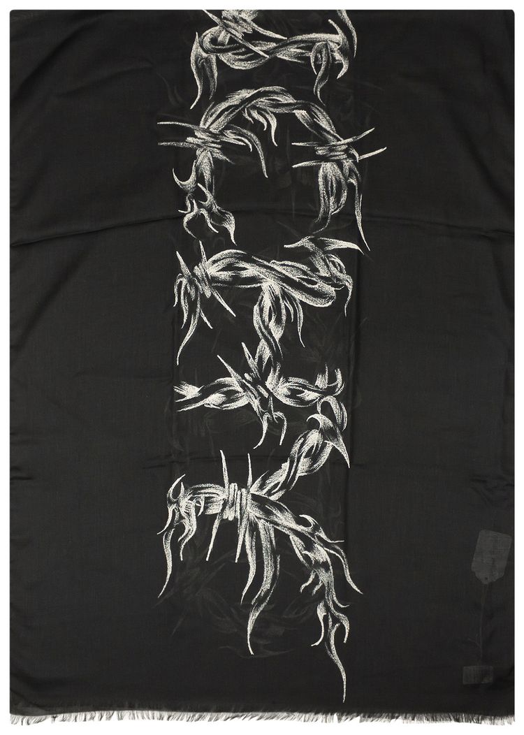 Buy Givenchy Cashmere Blend Barbed Wire Scarf 'Black' - GV7020 SN98 7 ...