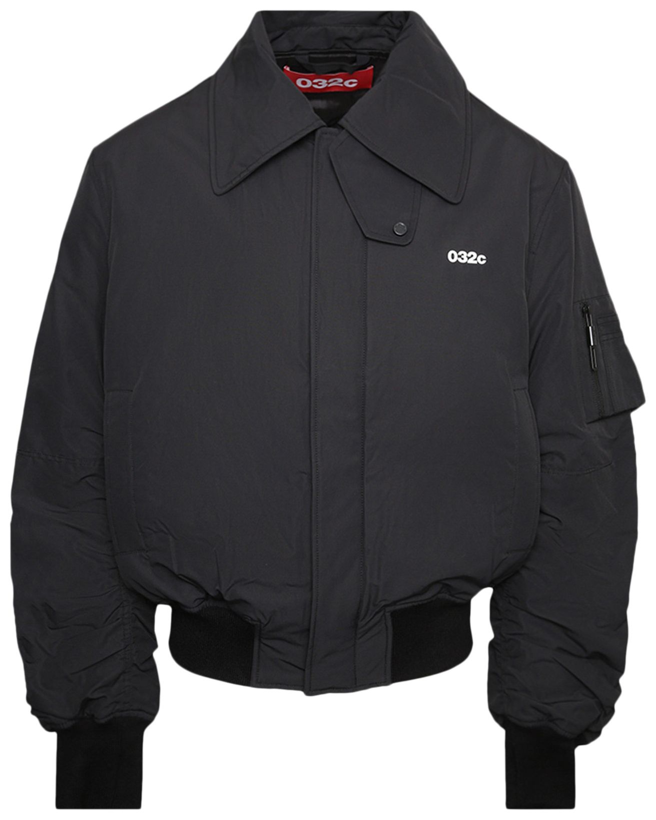 Buy 032C Classic Bomber Jacket 'Black' - FW22 W 4010 BLAC | GOAT