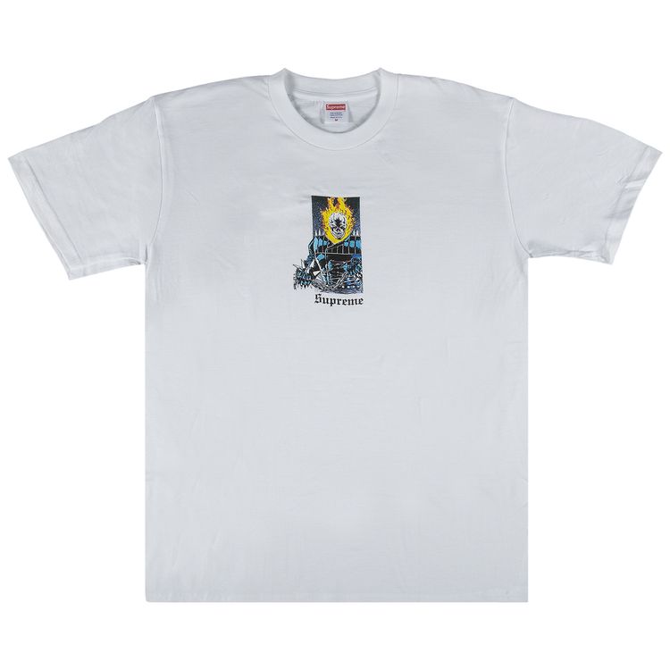 Buy Supreme Ghost Rider T-Shirt 'White' - SS19T16 WHITE | GOAT