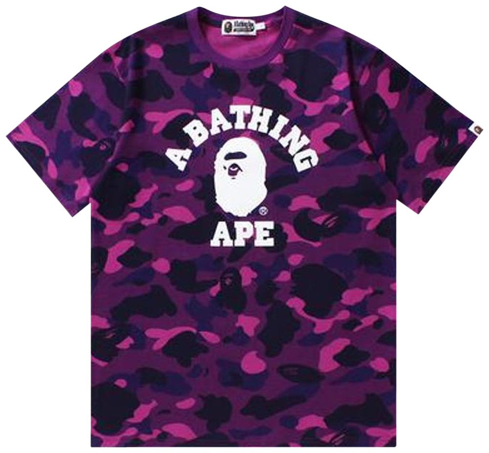 Buy BAPE Color Camo College T-Shirt 'Purple' - 0039 100000103CCCT PURP ...
