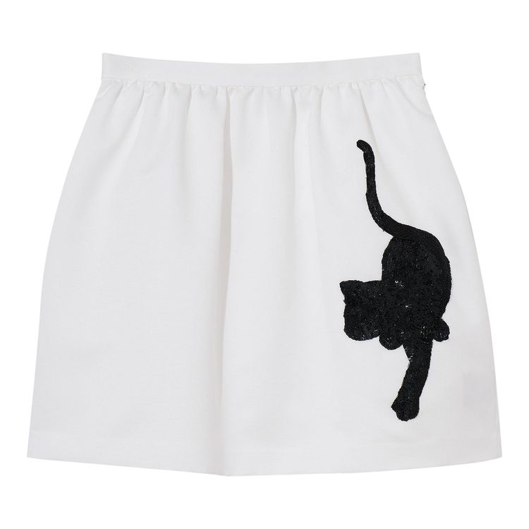 Buy Undercover Cat Sequin Mini Skirt 'Black' - UCY1601 1 BLAC | GOAT UK