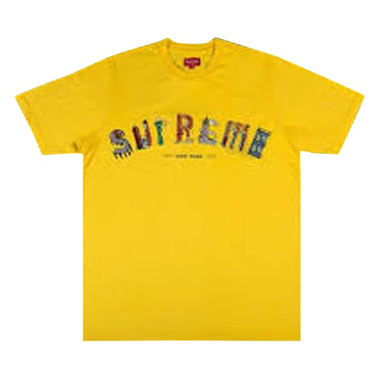 Buy Supreme City Arc Tee 'Yellow' - SS19KN74 YELLOW | GOAT
