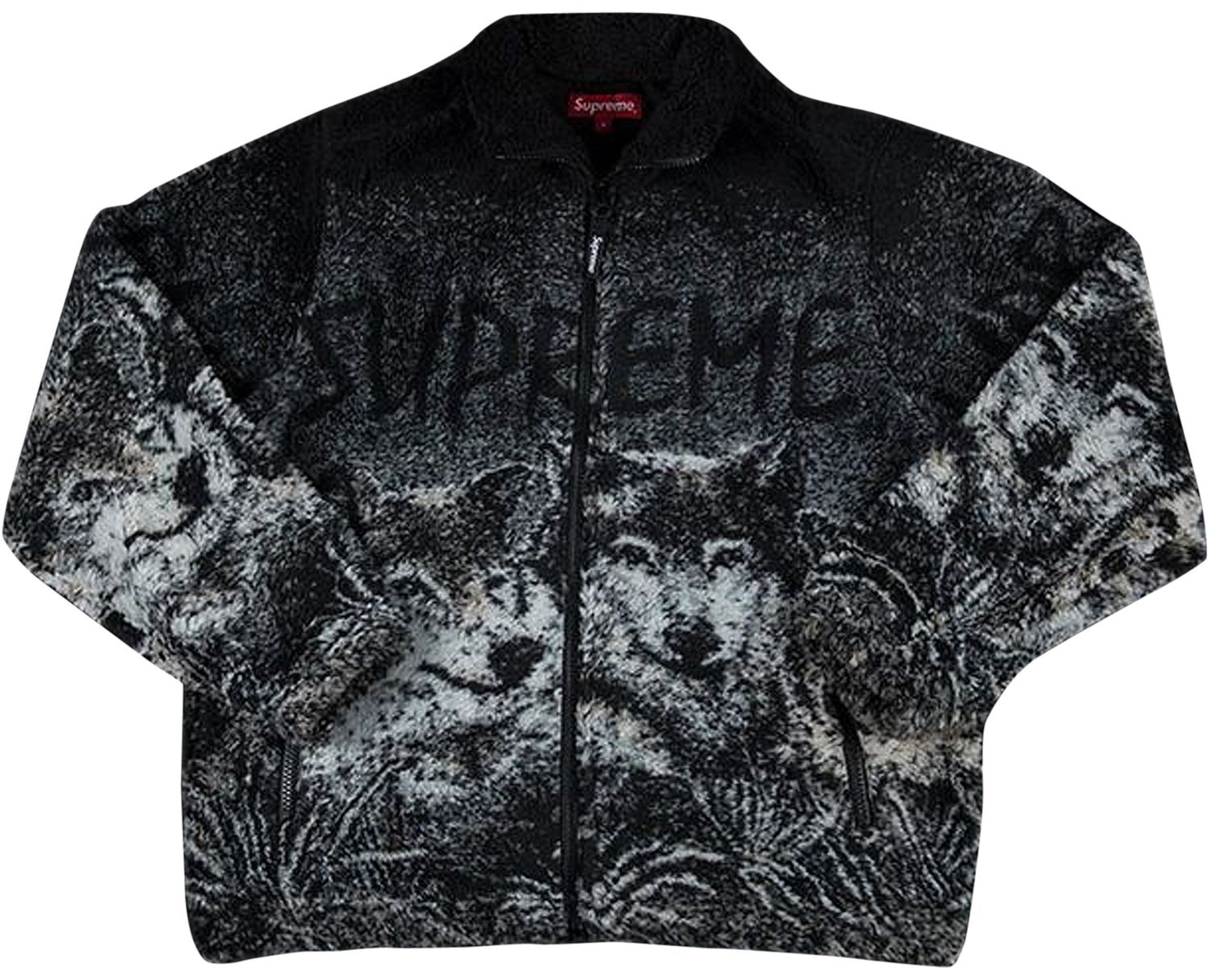 Buy Supreme Wolf Fleece Jacket 'Black' - SS19J54 BLACK | GOAT