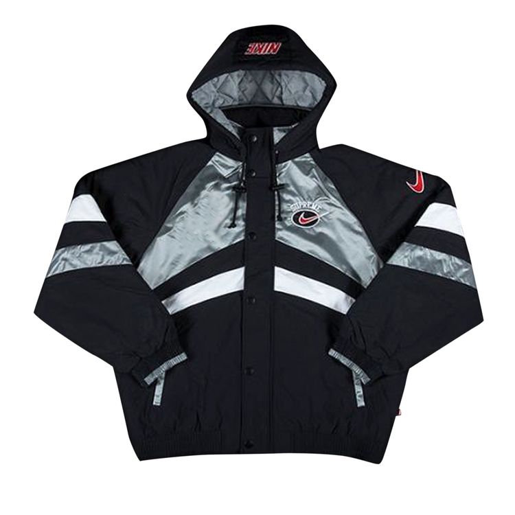 Buy Supreme x Nike Hooded Sport Jacket 'Silver' - SS19J18 SILVER | GOAT