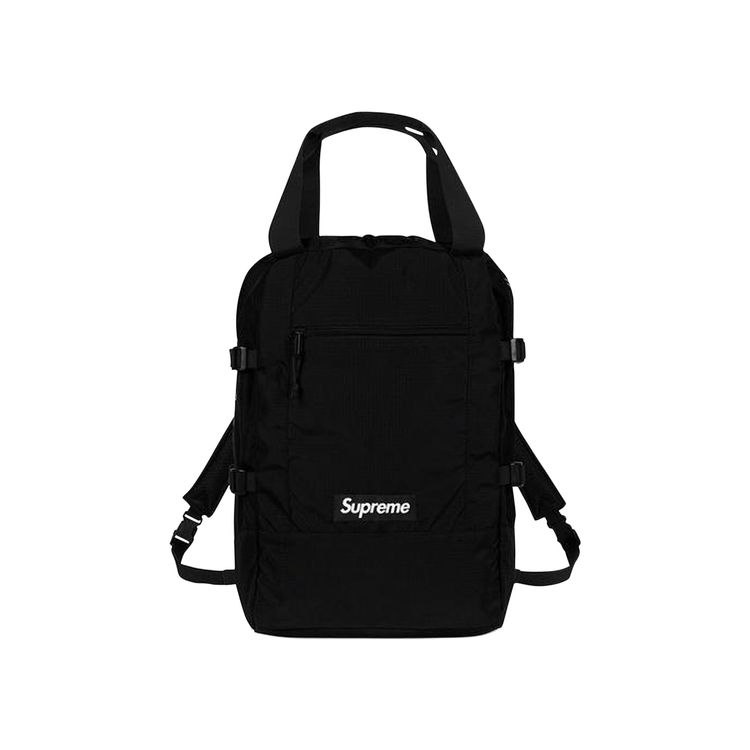 Buy Supreme Tote Backpack 'Black' - SS19B13 BLACK | GOAT
