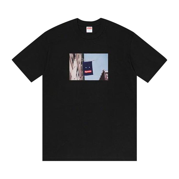 Buy Supreme Banner Tee 'Black' - FW19T38 BLACK | GOAT