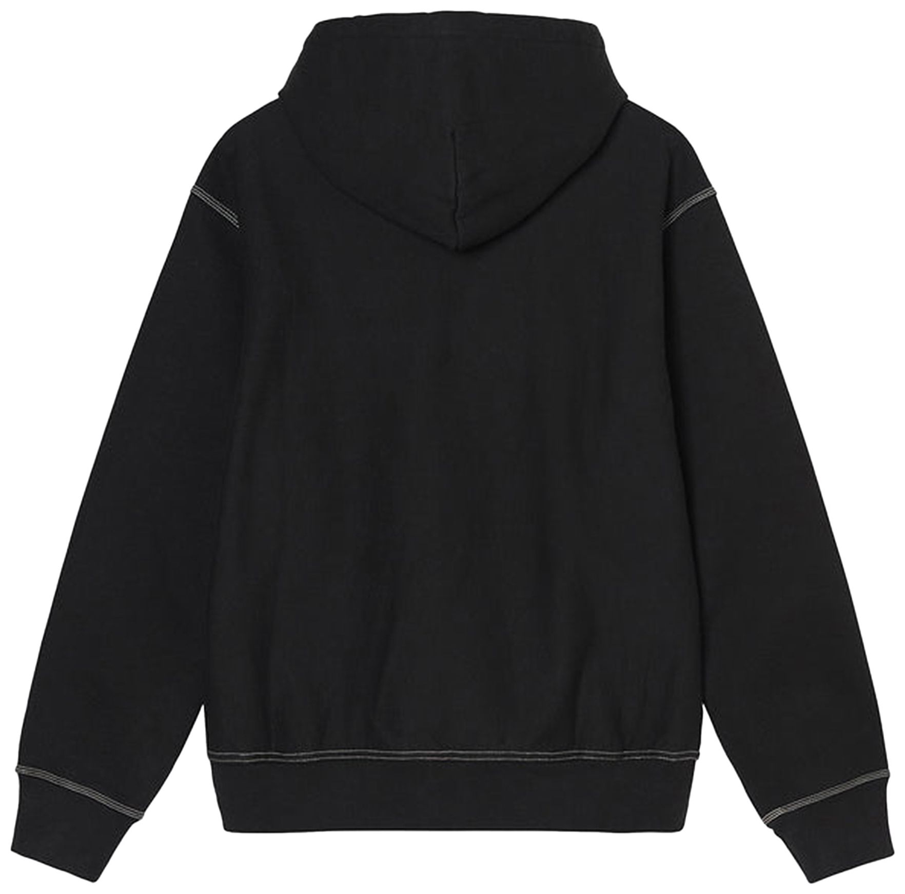 Buy Stussy Contrast Stitch Label Hood 'Black' - 118459 BLAC | GOAT