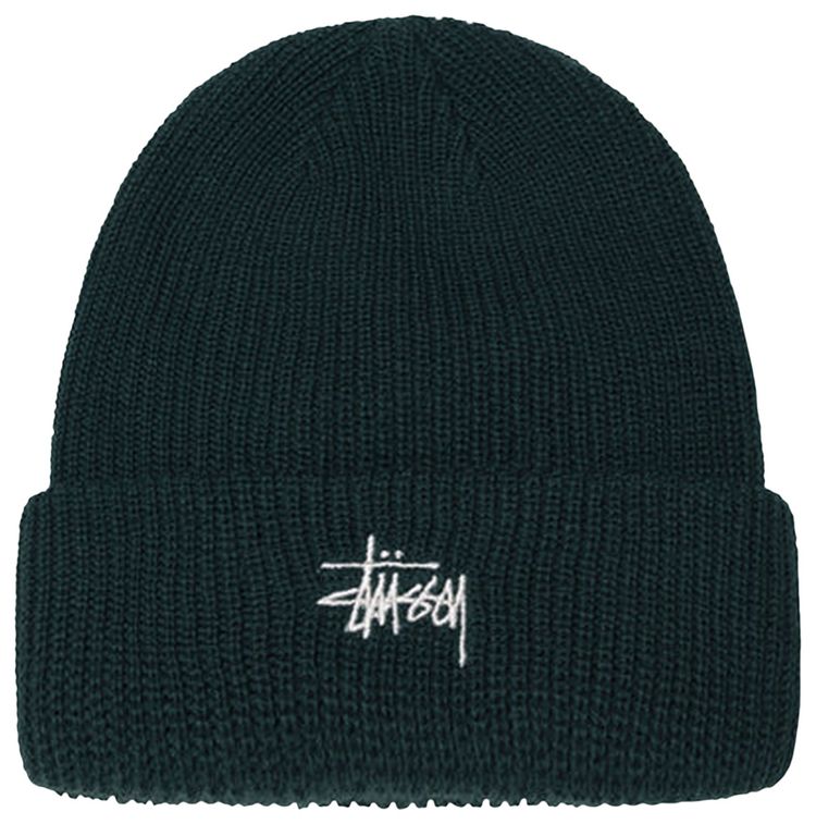 Buy Stussy Basic Cuff Beanie 'Forest' - 1321019 FORE | GOAT