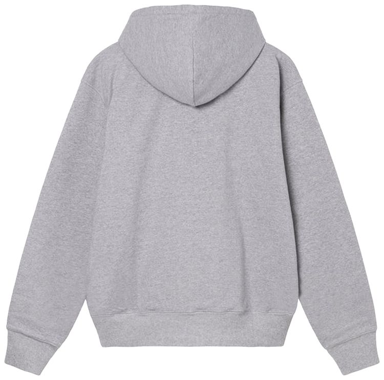 Buy Stussy Double Face Label Zip Hoodie 'Grey Heather' - 118460 GREY | GOAT