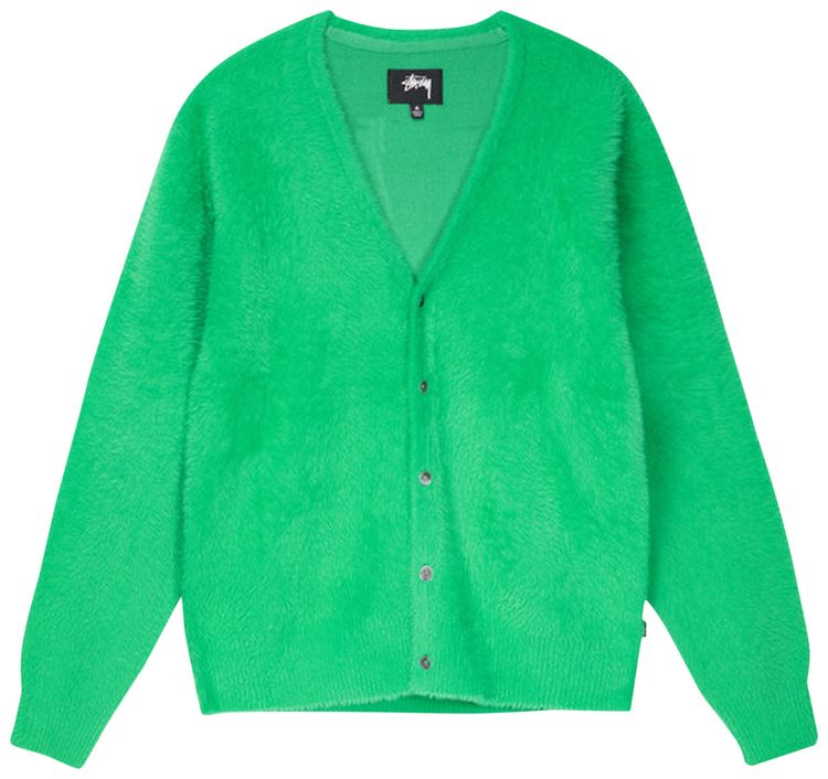 Buy Stussy Shaggy Cardigan 'Kelly' - 117094 KELL | GOAT