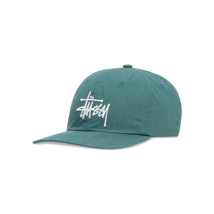 Buy Stussy Bio Washed Big Logo Low Pro 'Dark Teal' - 1311000 DTEA | GOAT