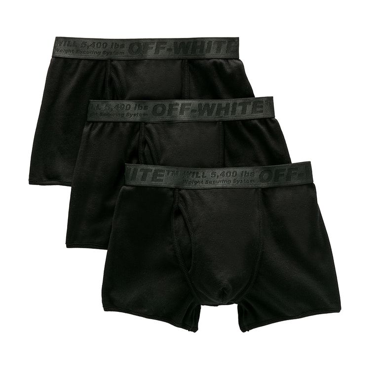 Buy Off-White Boxer Shorts Tri-Pack 'Black' - OMUA001R19C370211000 | GOAT