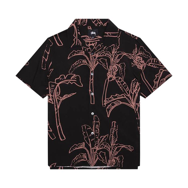 Buy Stussy Banana Tree Shirt 'Black' - 1110095 BLAC | GOAT UK