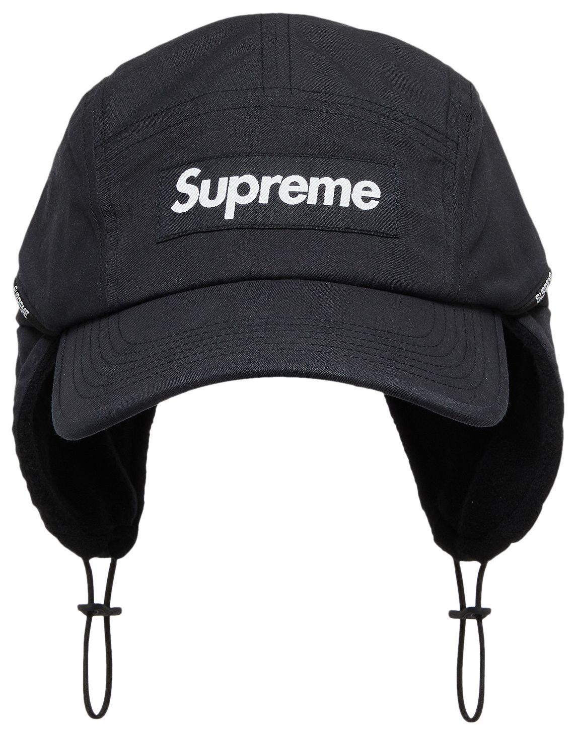 Buy Supreme Packable Ear Flap Camp Cap 'Black' - FW22H48 BLACK | GOAT