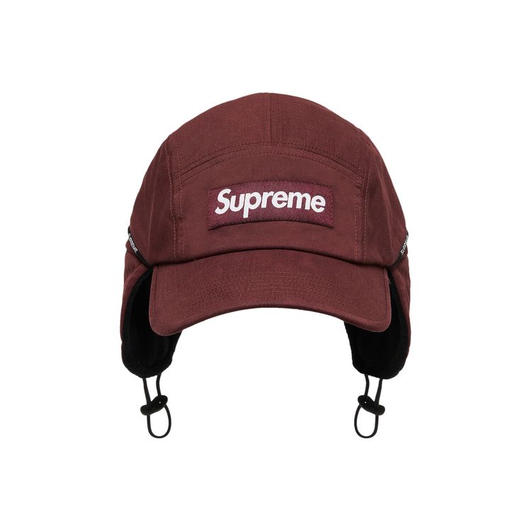 Buy Supreme Packable Ear Flap Camp Cap 'Burgundy' - FW22H48 BURGUNDY | GOAT