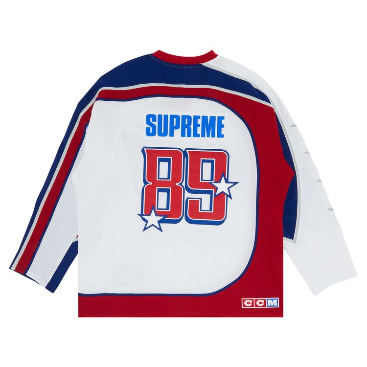 Buy Supreme x CCM All Stars Hockey Jersey 'White' - FW22KN10 WHITE ...