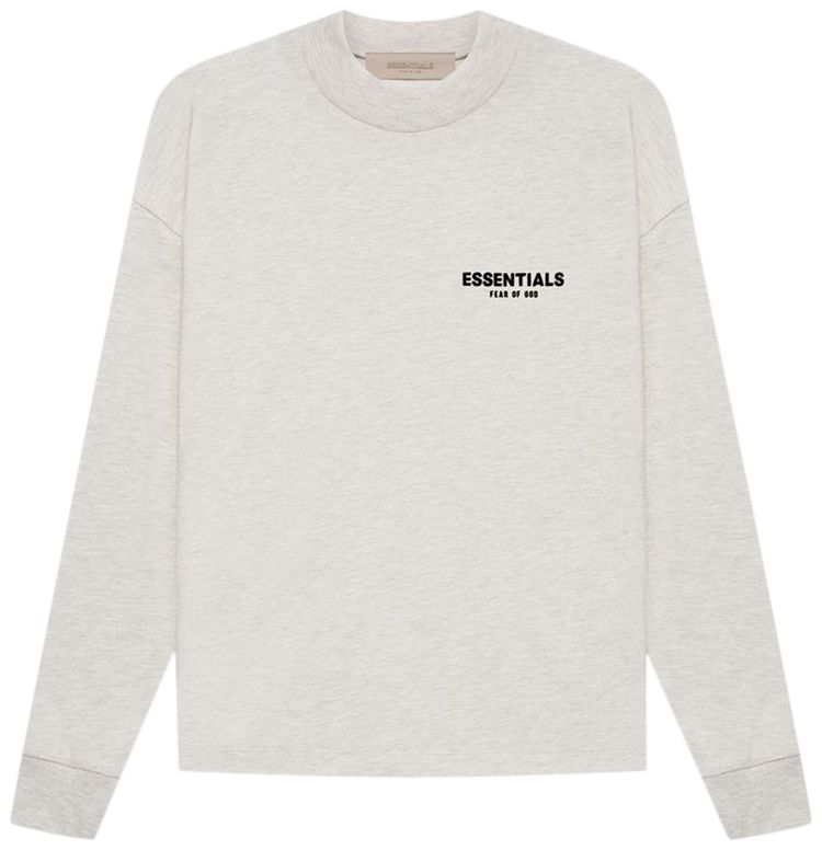 Buy Fear of God Essentials Long-Sleeve Tee 'Light Oatmeal ...