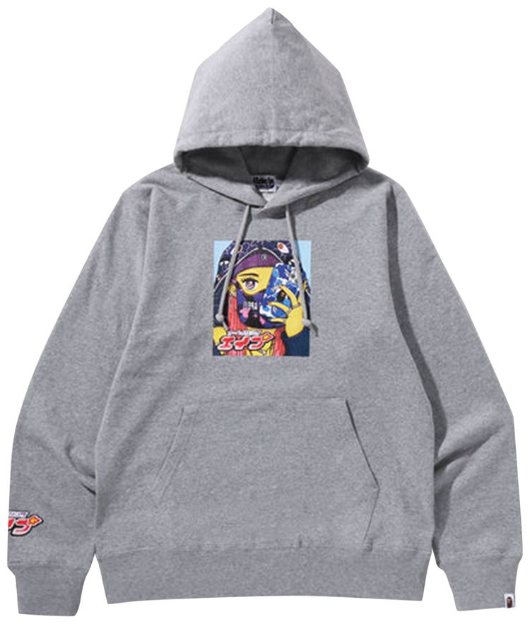 Buy BAPE Girl Pullover Hoodie 'Grey' - 1I30 114 005 GREY | GOAT