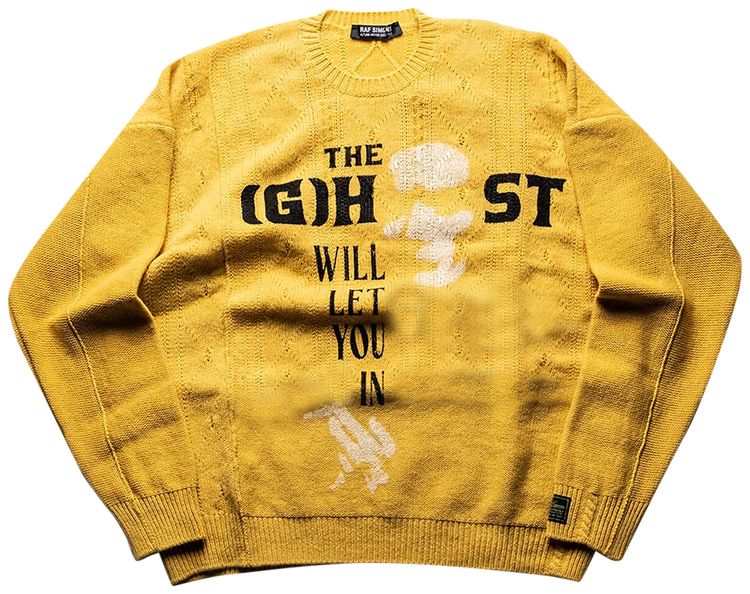 Buy Raf Simons Ghost Oversized Knit 'Yellow' - 222 855 52000 0015 | GOAT