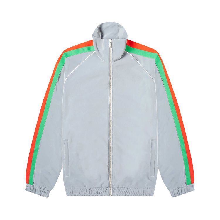 Buy Gucci Web Striped Track Jacket 'Silver' - 596118 XJBN7 1300 | GOAT