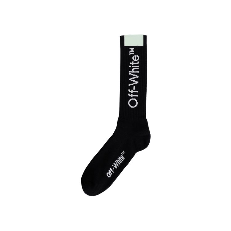 Buy Off-White Arrow Mid Length Socks 'Black/White' - OMRA001R201200231001 | GOAT