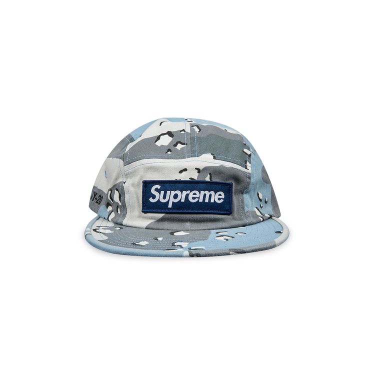 Buy Supreme Military Camp Cap 'Blue Chocolate Chip Camo' - SS20H70 BLUE ...