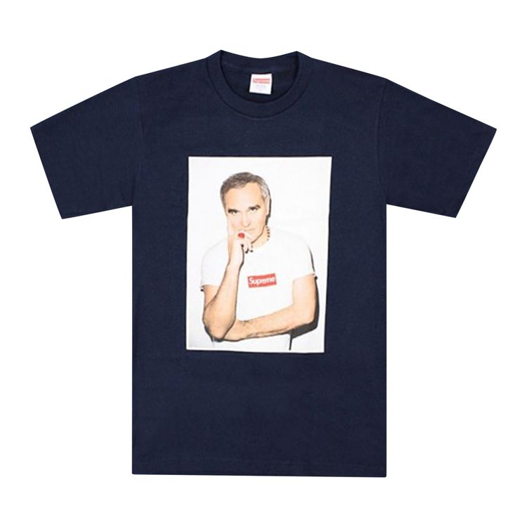 Buy Supreme Morrissey Tee 'Navy' - SS16T29 NAVY | GOAT