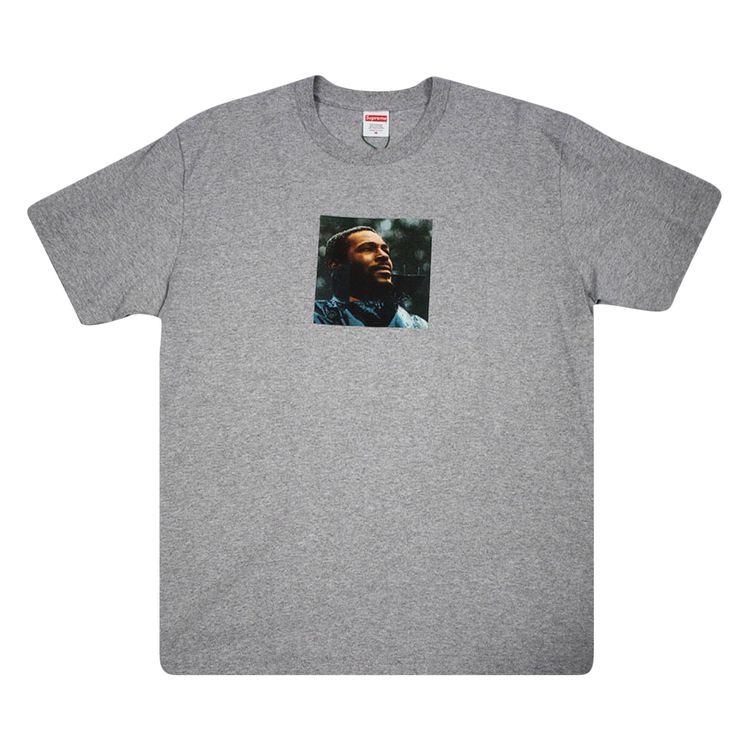 Buy Supreme Marvin Gaye Tee 'Heather Grey' - FW18T41 HEATHER GREY | GOAT