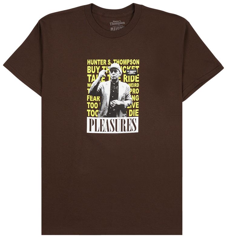 Buy Pleasures No Smoking T-Shirt 'Brown' - P22W052 BROW | GOAT
