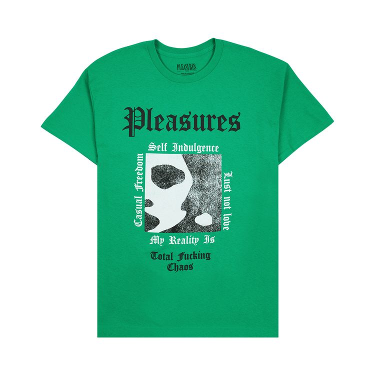 Buy Pleasures Reality T-Shirt 'Kelly Green' - P22W062 KELL | GOAT