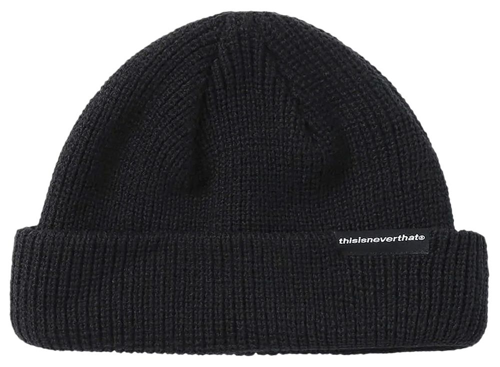 Buy thisisneverthat SP-Logo 2Way Beanie 'Black' - TN220KHWBE03 BLAC | GOAT