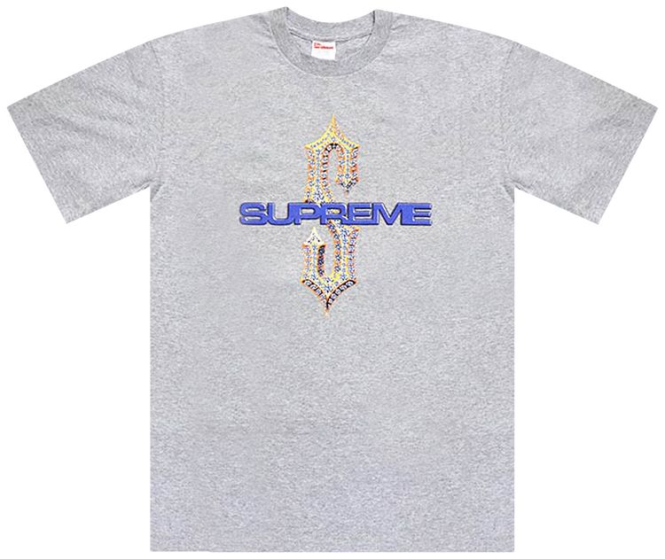 Buy Supreme Diamonds Tee 'Heather Grey' - SS18T32 HEATHER GREY | GOAT
