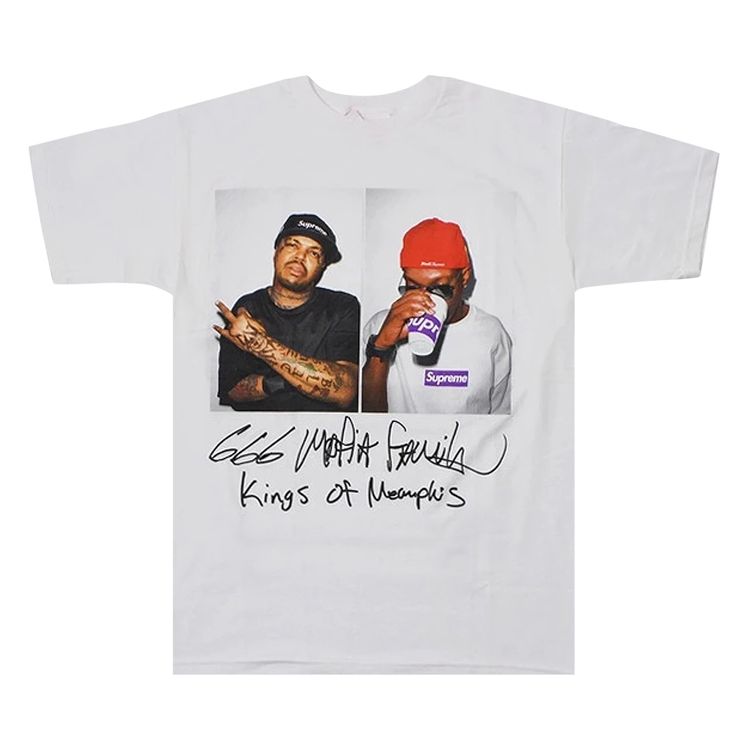 Buy Supreme Three 6 Mafia Tee 'White' - FW12T9 WHITE | GOAT