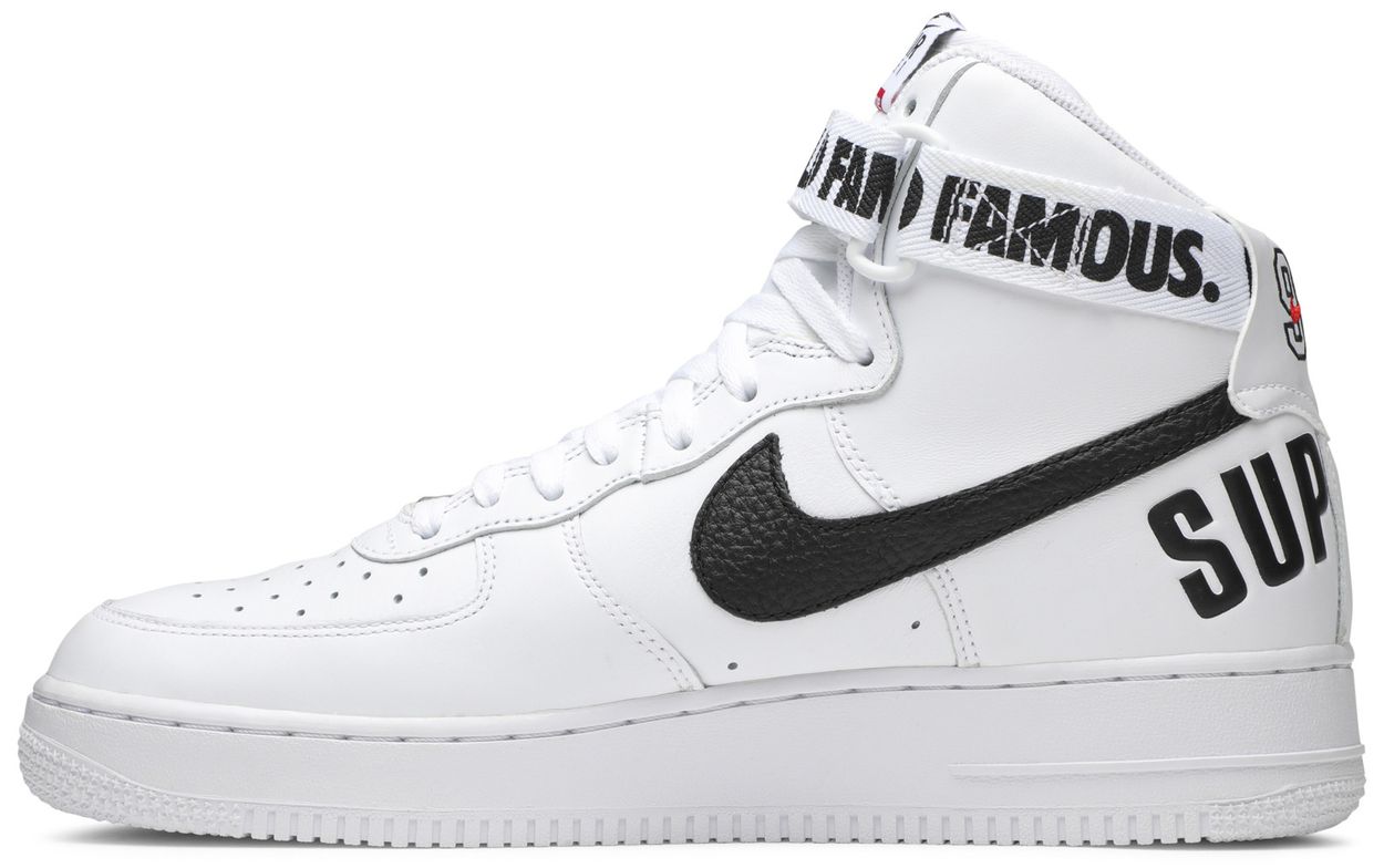 Buy Supreme x Nike Air Force 1 High Supreme 'White' - 698696 100 | GOAT