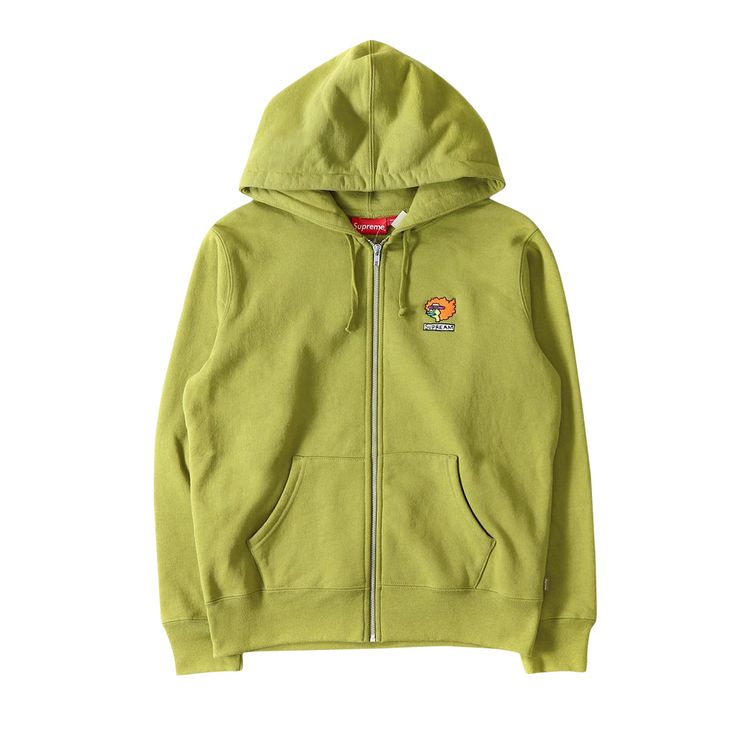 Buy Supreme Gonz Ramm Zip Up Sweatshirt 'Moss Green' - FW17SW23 MOSS ...