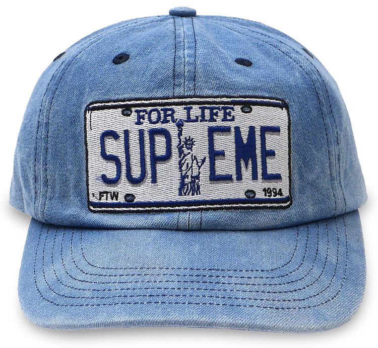 Buy Supreme License Plate 6-Panel 'Denim' - SS20H106 DENIM | GOAT