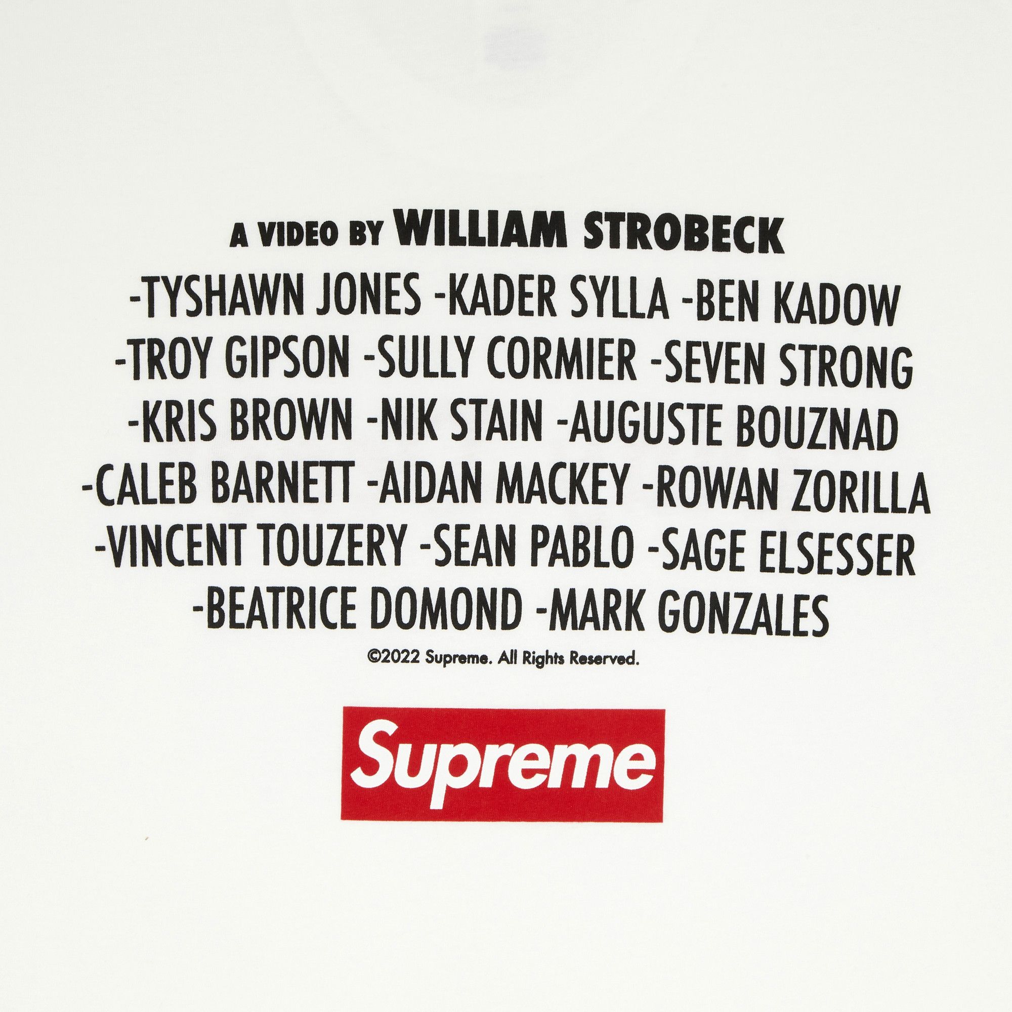 Buy Supreme Play Dead Tee 'White' - FW22T75 WHITE | GOAT